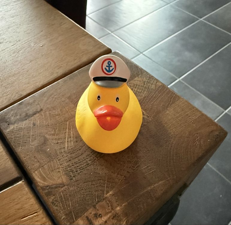Gummiente als Kapitän!⚓️ 🐥 Badeente mit Mütze, süss! (Neu und ...