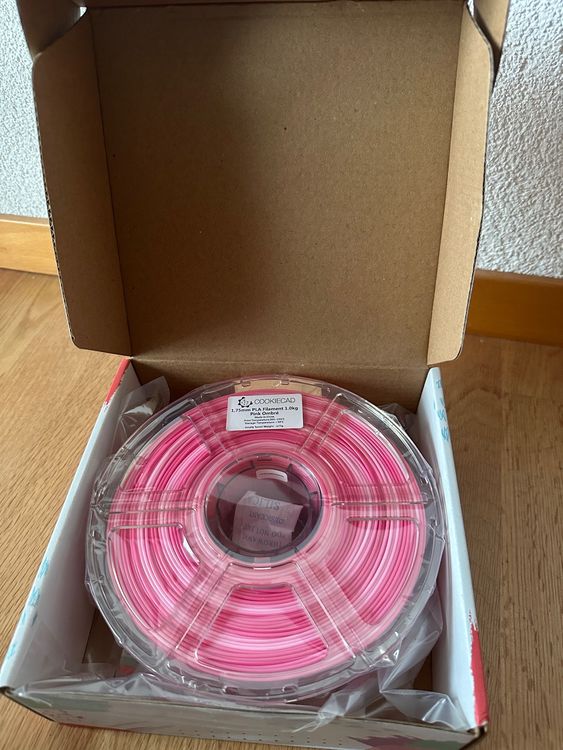 PLA Filament Neu &originalverpackt Cookiecad 1kg Pink Ombré (Neu und ...