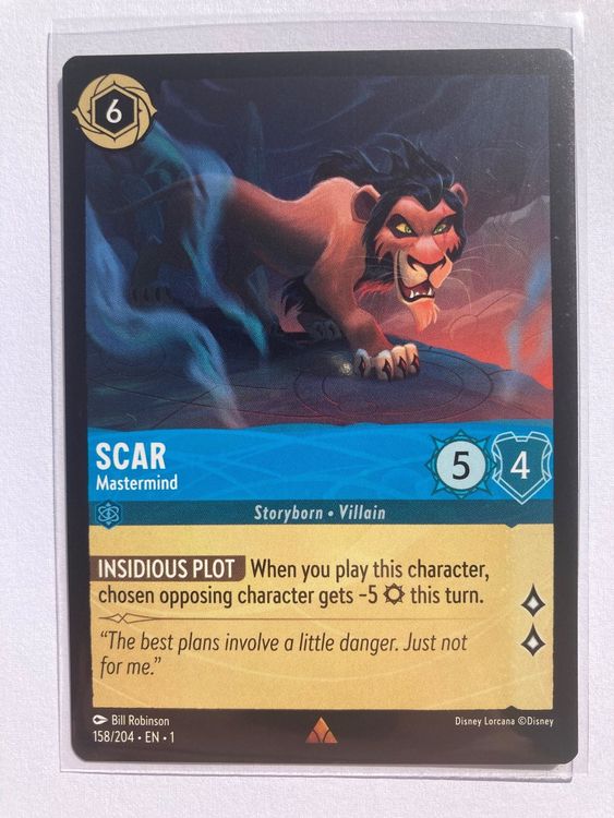 Lorcana Disney Scar 158/204 EN RARE | Kaufen auf Ricardo