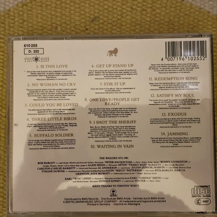 BOB MARLEY-LEGEND/THE BEST OF (Gebraucht) in Rorschacherberg für CHF 3.9 – mit Lieferung auf ...