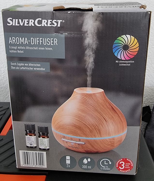 Neuwertiger Aroma Diffuser von Silvercrest mit Ölen | Kaufen auf Ricardo