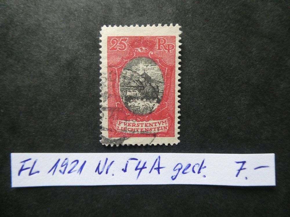 FL 1921 Nr. 54A gestempelt (Gebraucht) in Lausen für CHF 1.5 – mit Lieferung auf Ricardo kaufen