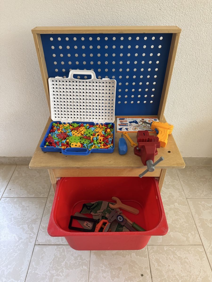 Ikea Kids' Wooden Workbench - Play Tool Bench incl Tools (Gebraucht) in ...