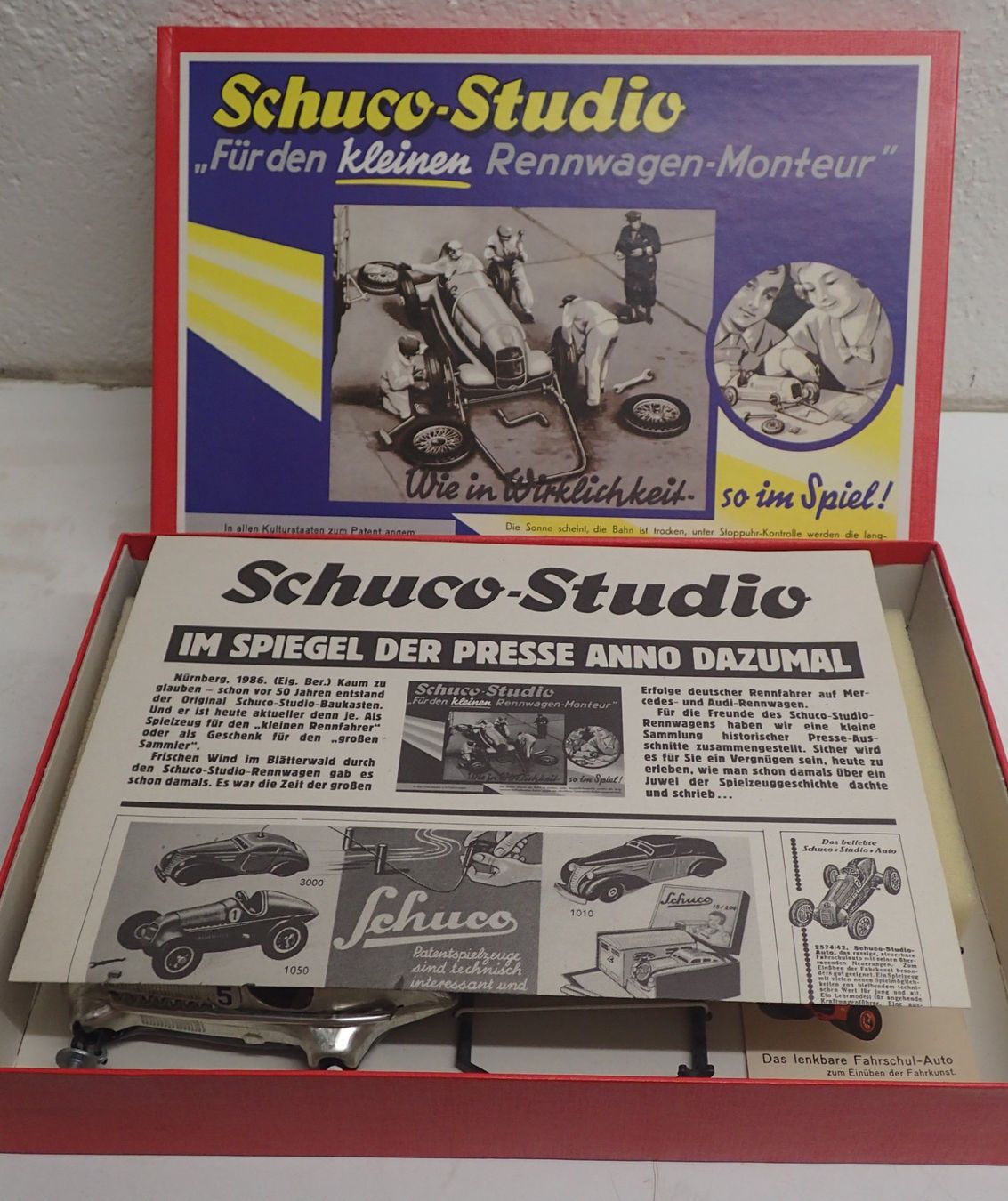 SCHUCO Studio 1055 - Rennwagen Bausatz , silber in OVP - NEU (Neuf ...