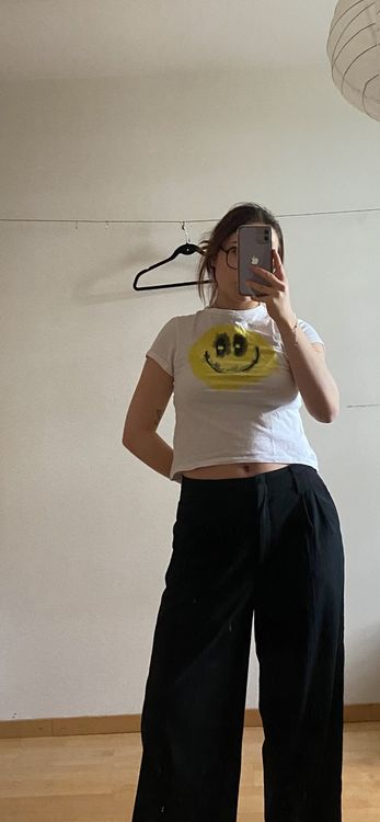 weisses t-shirt mit smiley | Kaufen auf Ricardo