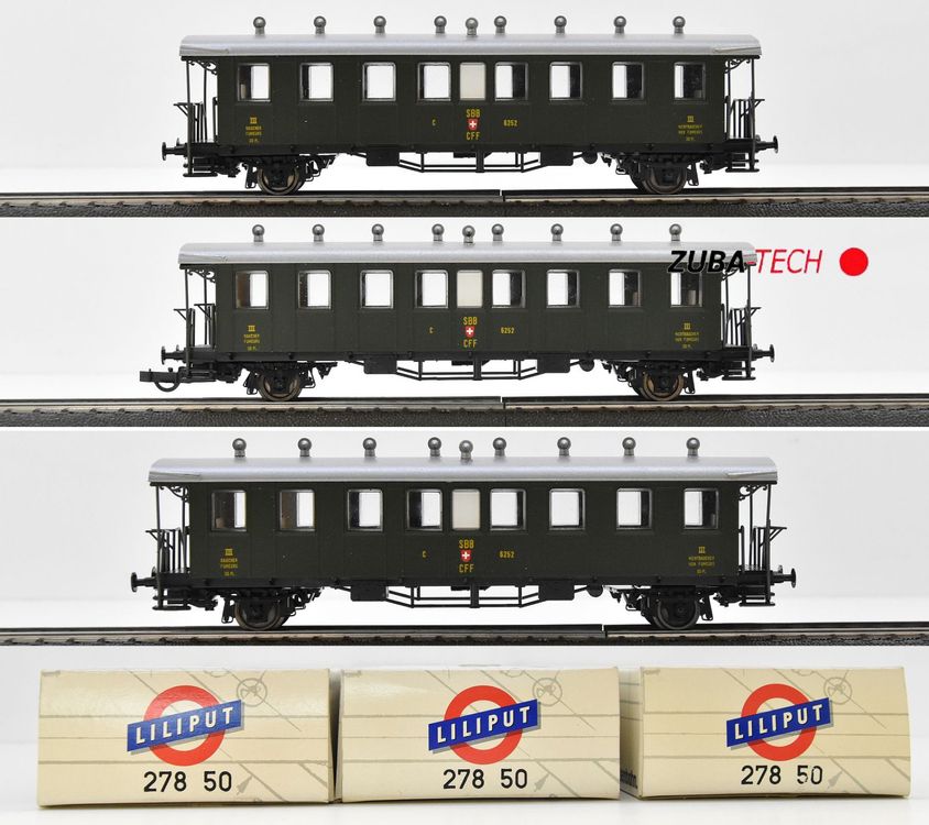 Liliput 27850 3x Plattformwagen SBB H0 GS mit OVP | Kaufen auf Ricardo