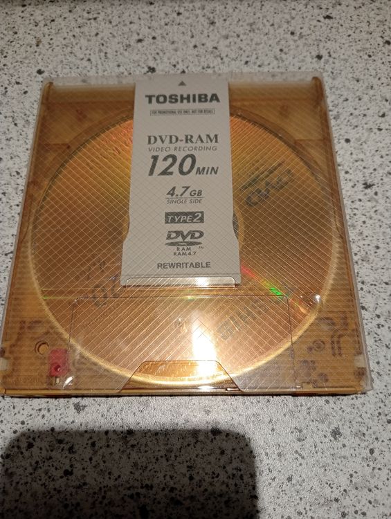 Toshiba DVD-RAM 4.7GB wiederbeschreibbar 120min (Neu und ...