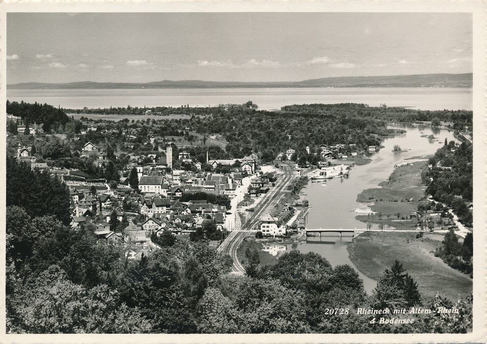 Rheineck mit altem Rhein und Bodensee gel. 1921 | Kaufen auf Ricardo