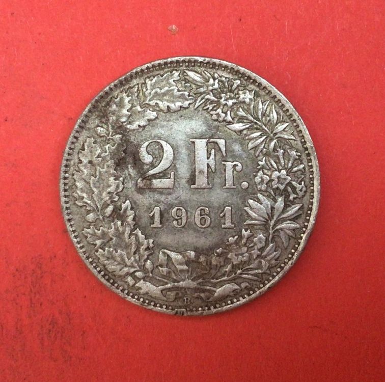 2 Franken Silber 1961 ss (Gebraucht) in Nunningen für CHF 6 – mit Lieferung auf Ricardo kaufen