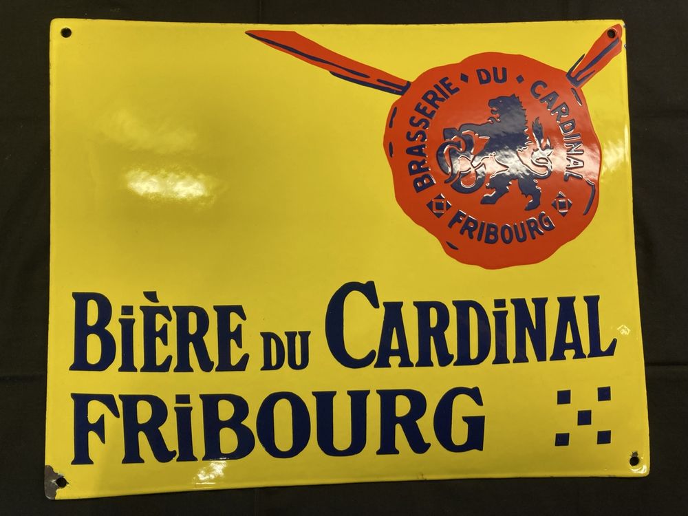 Emailschild Cardinal Bier/ Plaque emaillee du cardinal FR (Gebraucht ...