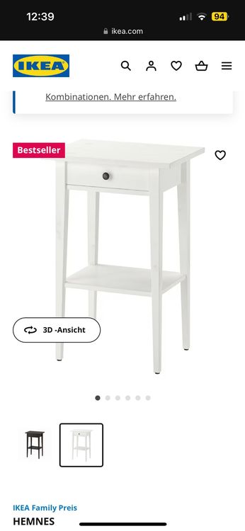 HEMNES Nachttisch IKEA (Gebraucht) in Zürich für CHF 15 – nur Abholung auf Ricardo kaufen