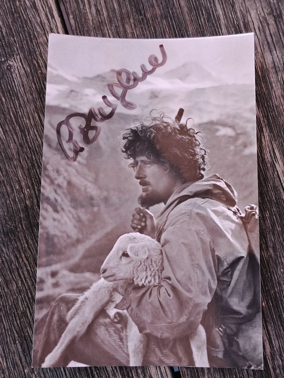 Photo Karte / Saaser Schafhirt Allalinhorn mit Unterschrift (Gebraucht ...
