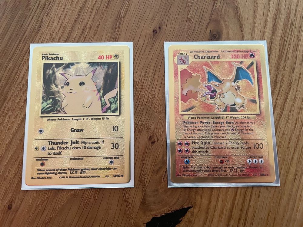 Charizard Pikachu Celebration Metal Card | Kaufen auf Ricardo