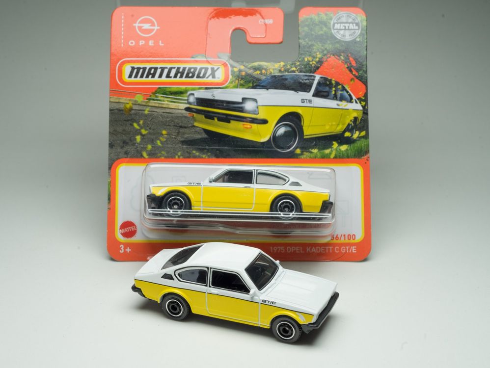 Zwei 2022 Matchbox, 1975 Opel Kadett C GT/E (Neu (gemäss Beschreibung ...