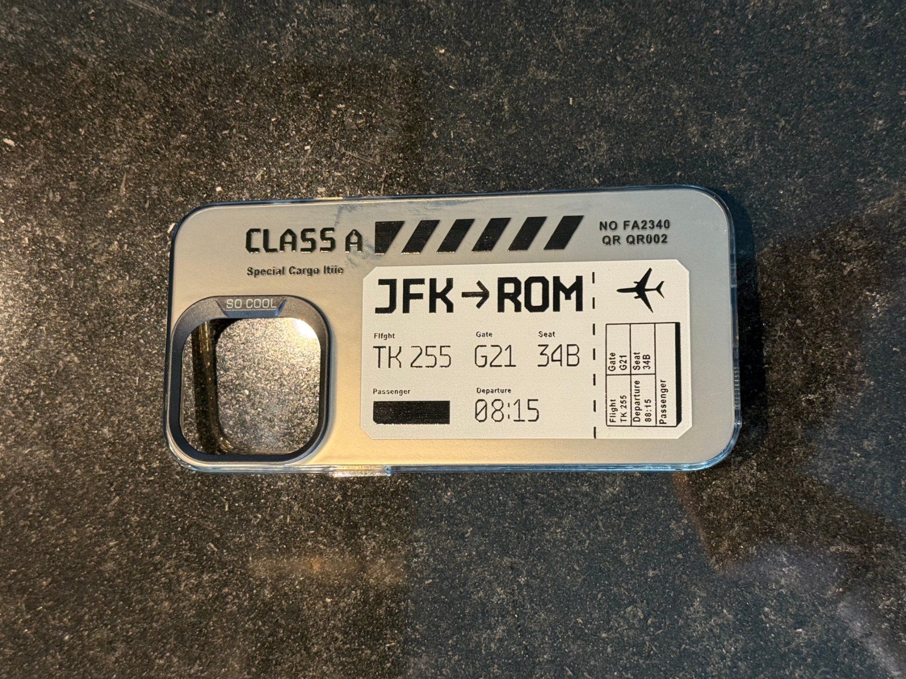 Hülle iPhone 15 Pro Max Class A Boarding Pass Design (Gebraucht) in ...