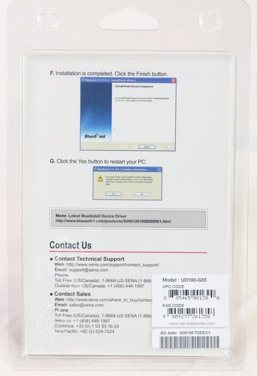 High-End Bluetooth 4.0 USB Adapter Sena UD100-G03 (Class 1) | Kaufen ...