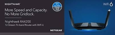 Nighthawk Tri-Band AX12 12-Stream-AX-WLAN-Router RAX200 (Gebraucht) in ...