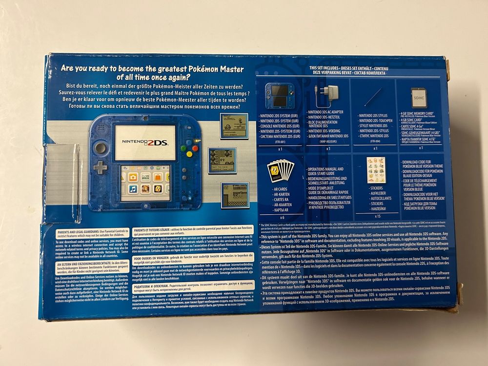 Limited Edition Nintendo 2DS Pokemon Blue 20th Anniversary | Kaufen auf ...