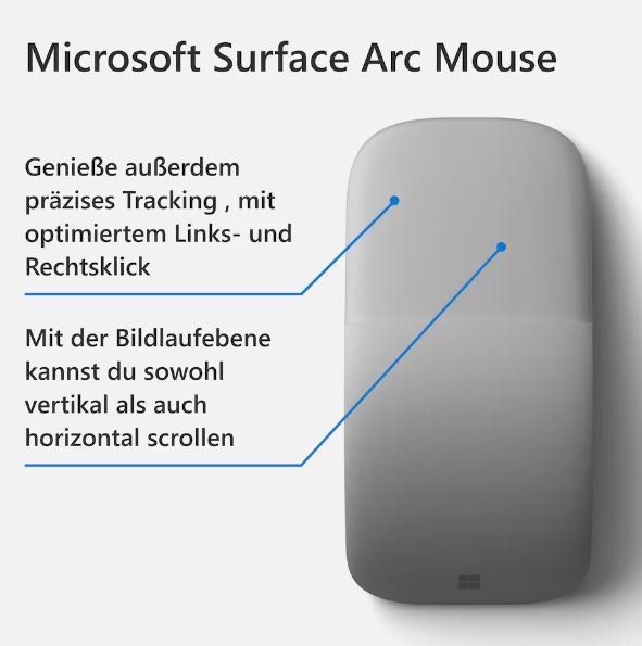 Microsoft Surface Arc - Bluetooth Maus NEU originalverpackt (Neu und ...