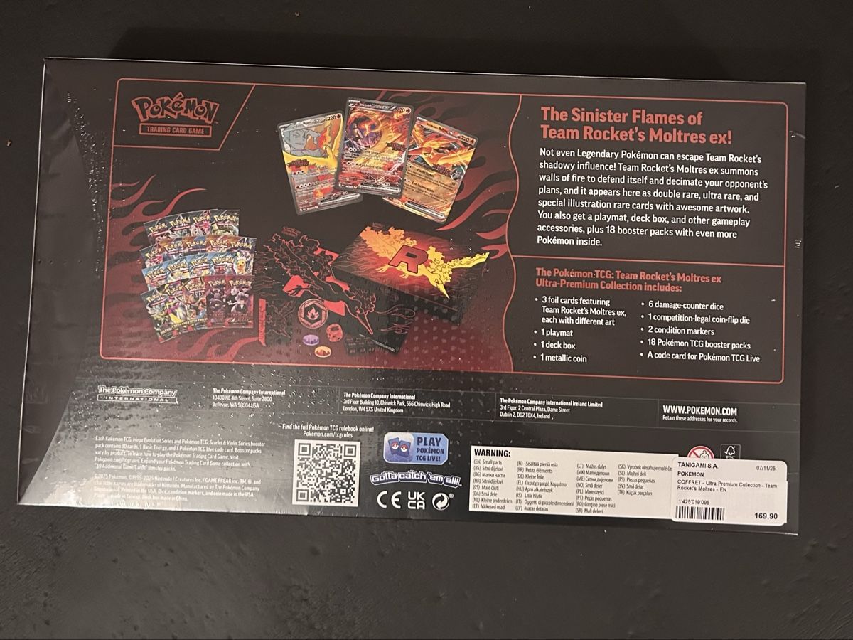 Pokémon Team Rocket's Moltres EX Ultra Premium Collection (Neu und ...