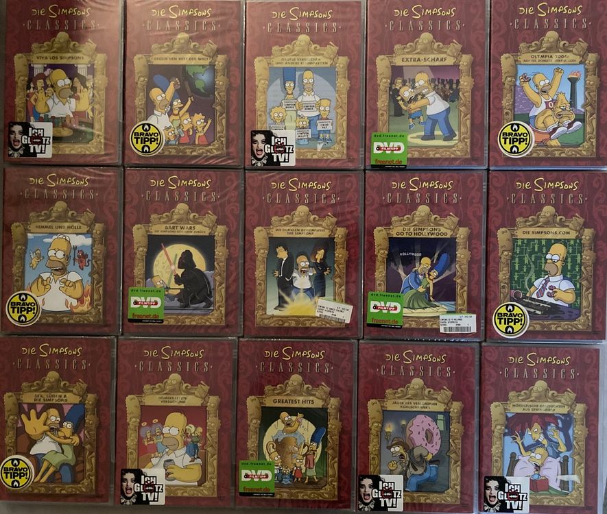 15x The Simpsons Classics (15 DVDs - OVP) (Neu und originalverpackt) in ...