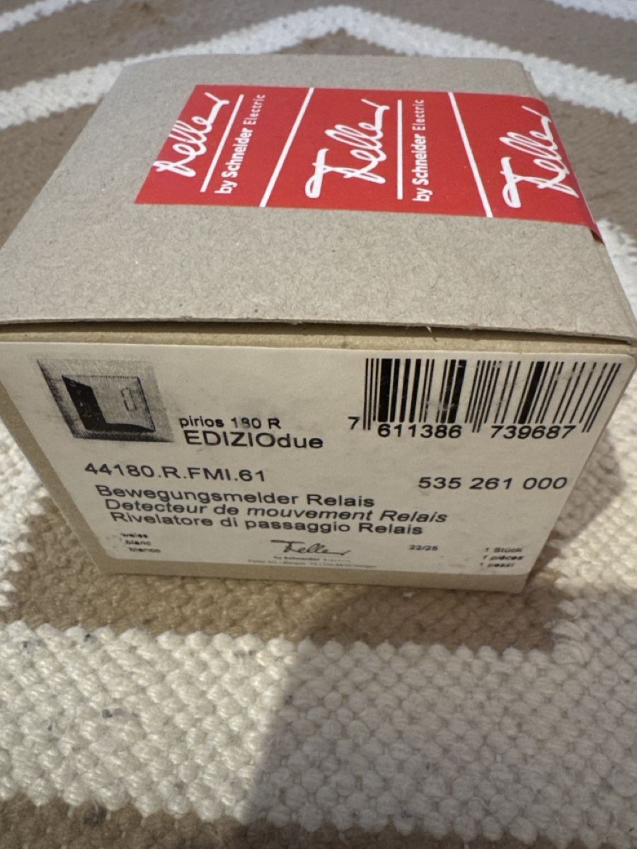 Feller Pirios 180 R Bewegungsmelder Edizio Due, NEU! (Neu und ...