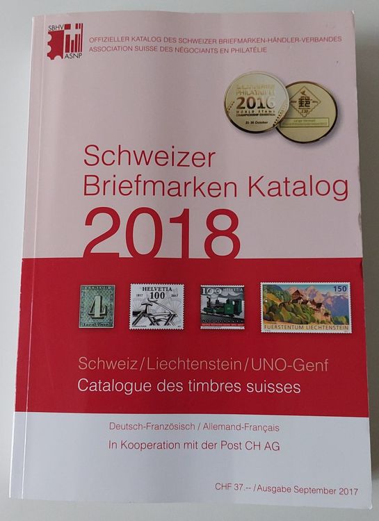 Schweizer Briefmarken Katalog /Catalogue des timbres CH 2018 | Kaufen auf Ricardo