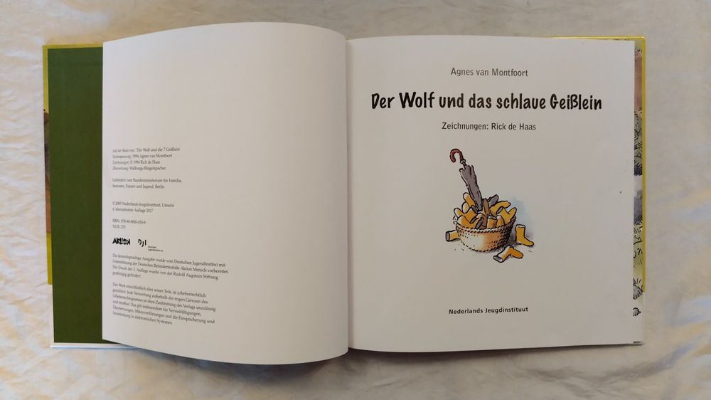 Der Wolf und das schlaue Geisslein / Bilderbuch Rick de Haas (Gebraucht ...