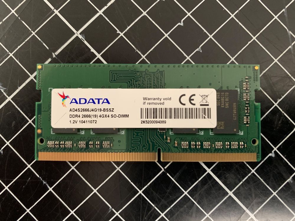 4GB RAM DDR4 2666 SO-DIMM - (Modell AD4S2666J4G19-BSSZ) | Kaufen auf ...