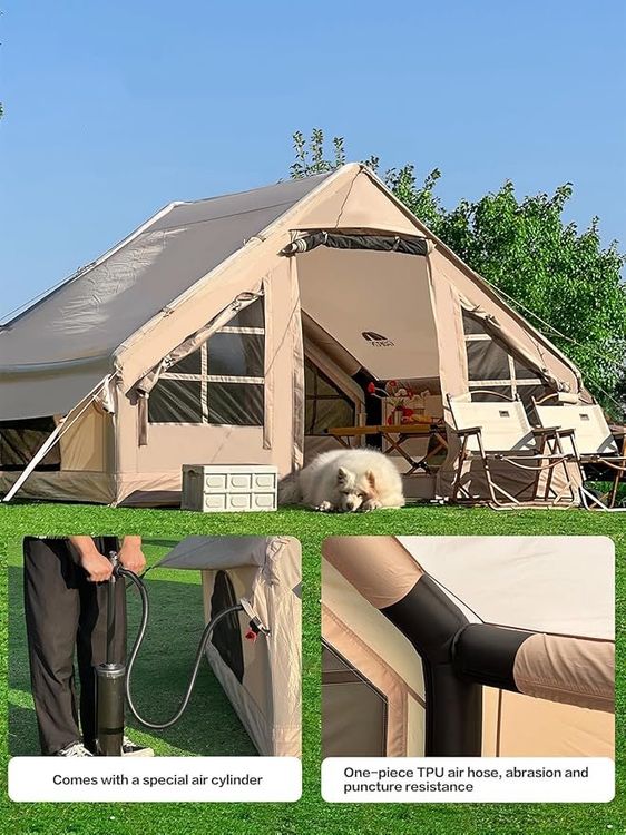 Zelt 6 Person Camping Air Haus aufblasen Zelt Glamping Zelt | Kaufen ...