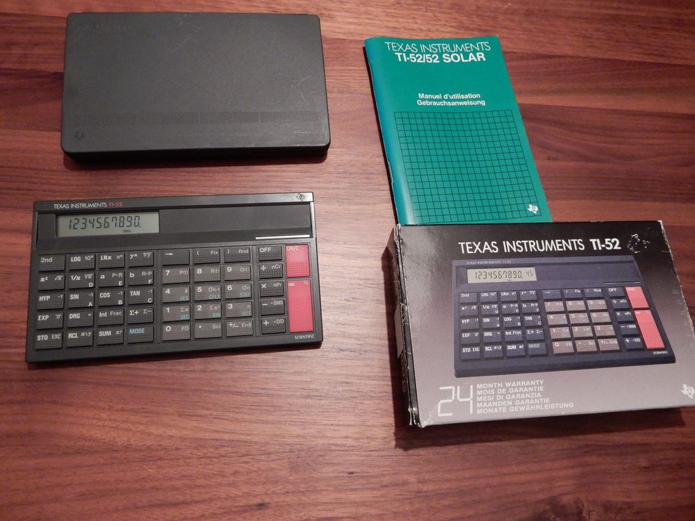 Neuer Taschenrechner Texas Instruments TI-52 (Neu (gemäss Beschreibung ...