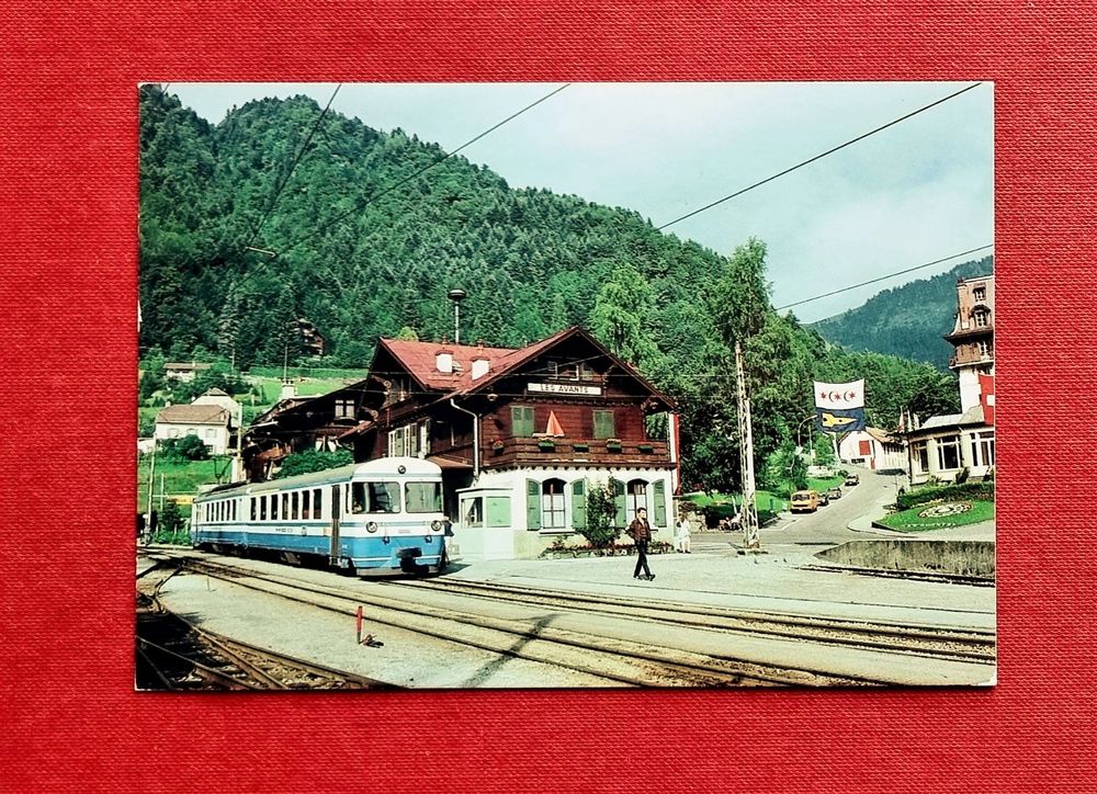 Les Avants - Gare - Bahnof - Zug Montreux-Oberland MOB -1985 (Gebraucht ...