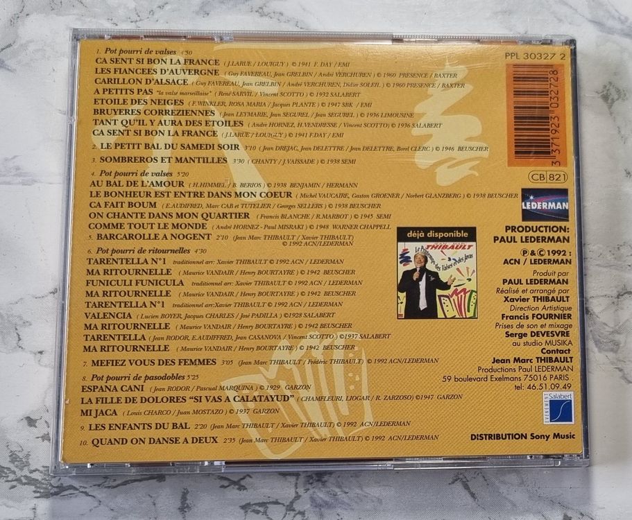 cd JEAN-MARC THIBAULT Des chansons plein le coueur 1992 | Kaufen auf Ricardo