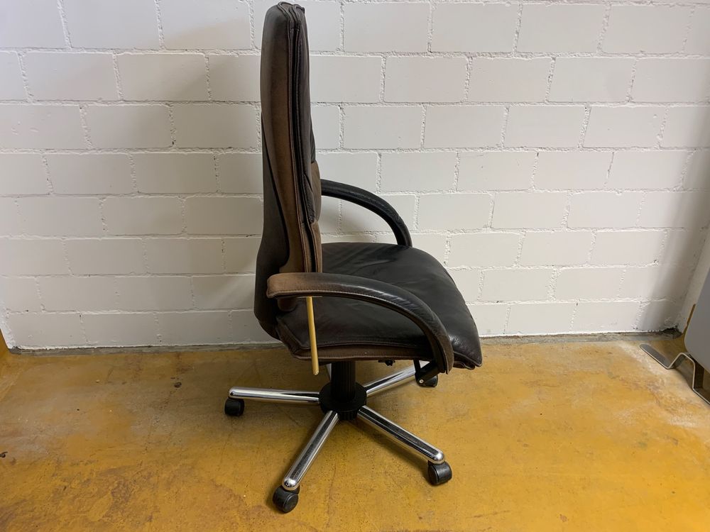 Sitag Bürostuhl Leder braun (Gebraucht) in Häggenschwil für CHF 199 – nur Abholung auf Ricardo ...