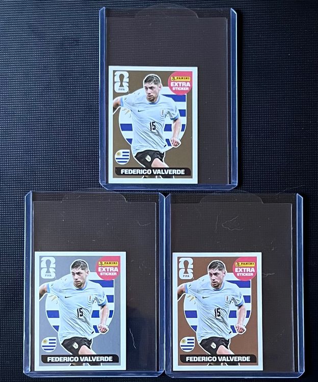 Valverde Bronze / Silver / Gold Panini Extra Sticker 2026 (Neuf (Voir ...