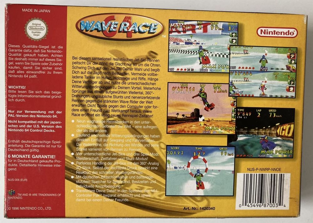 Wave Race 64 - N64 mit OVP | Kaufen auf Ricardo