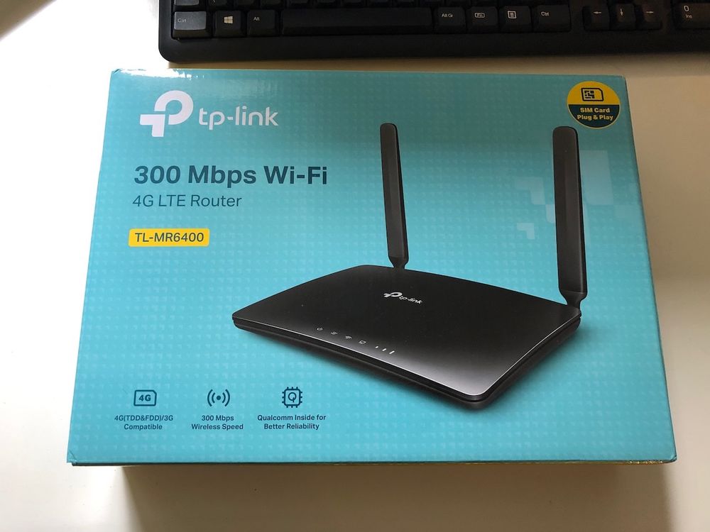 TP-link 300Mbit WLAN Router mit 4G/LTE (WiFi und sim karte) (Gebraucht ...