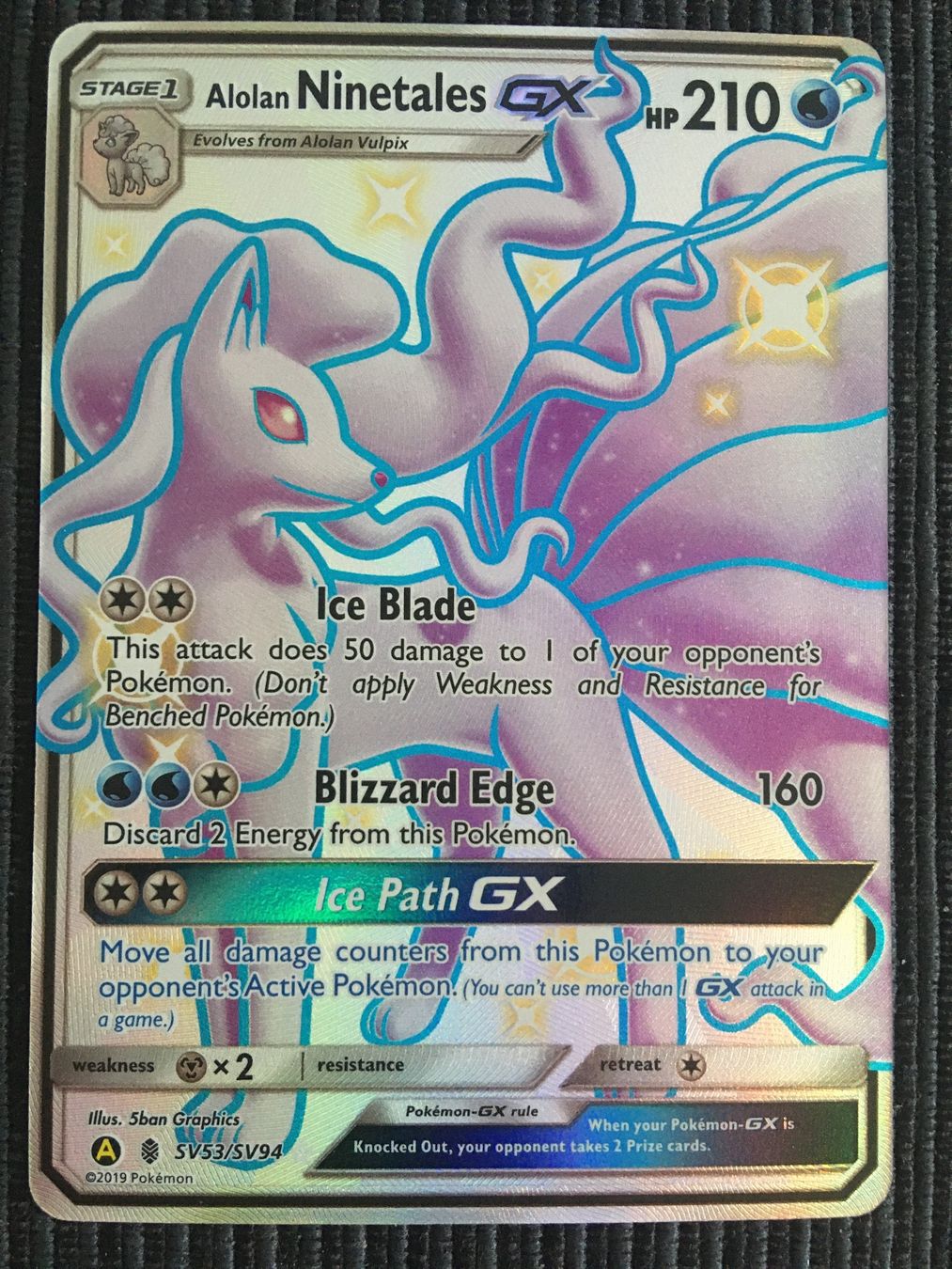 Pokemon Ninetales GX Shiny Hidden Fates Mint (Neu (gemäss Beschreibung ...