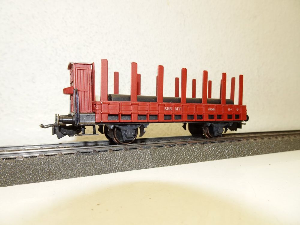 HAG Güterwagen SBB Rungenwagen 67045 M6 Röhren HO Nr. 340 | Kaufen auf ...