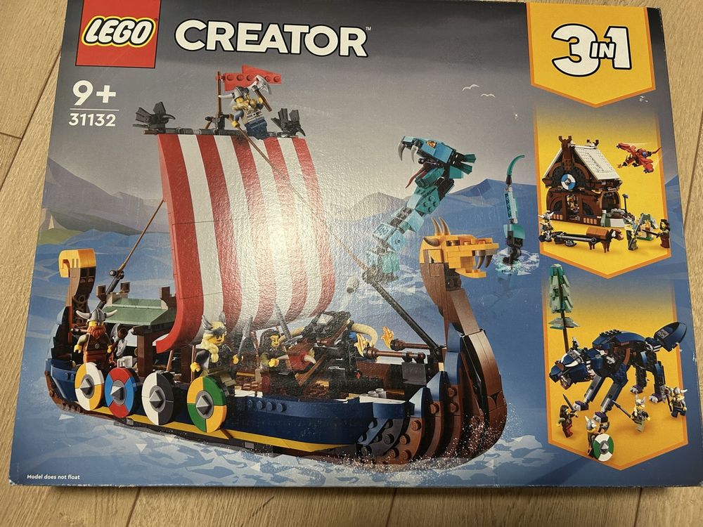 LEGO Creator Wikinger Schiff 31132 3-in-1 (Neu und originalverpackt) in ...