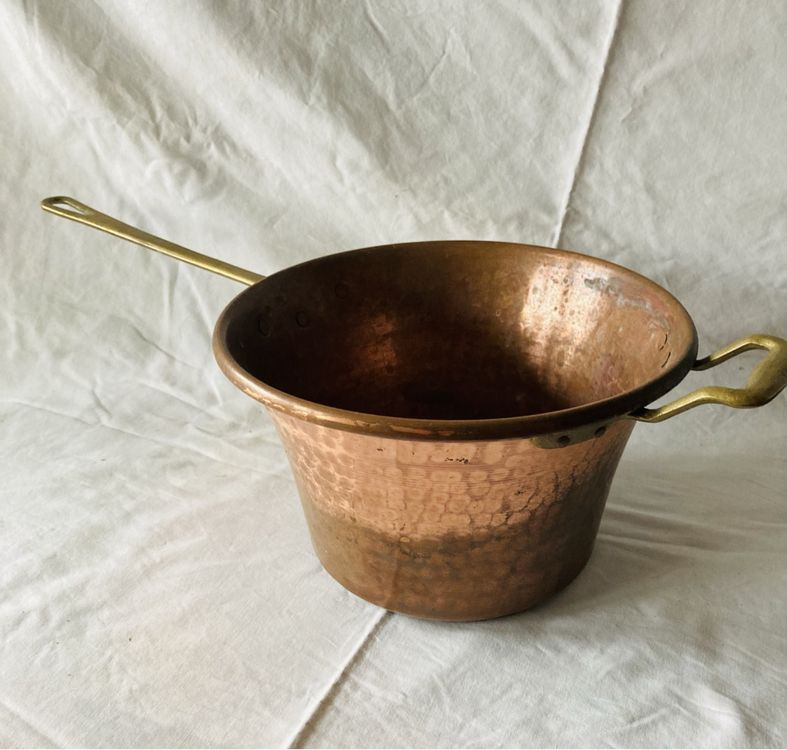 Kupfertopf antik mit Henkel und Stiel | Kaufen auf Ricardo