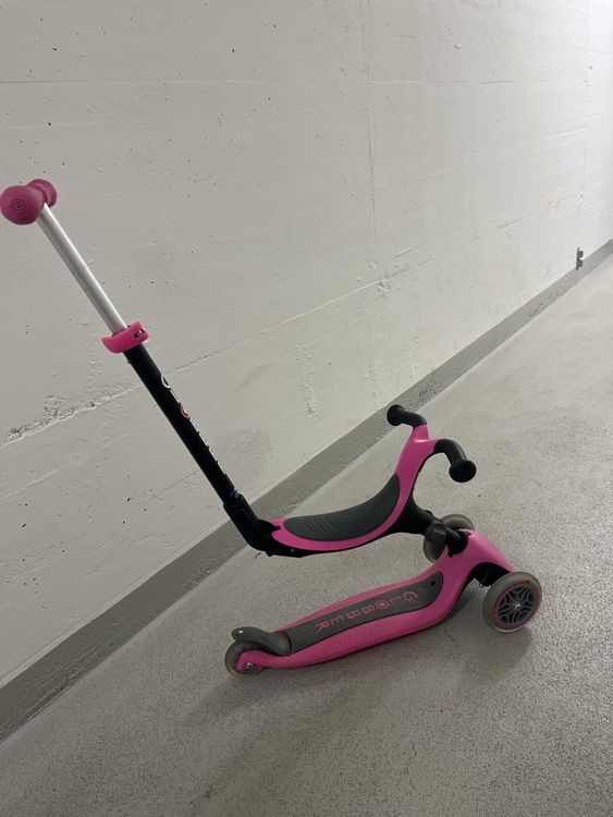 Globber Pink Go Up Scooter mit Sitz, Top Zustand (Gebraucht) in Neuenkirch für CHF 25 – mit ...