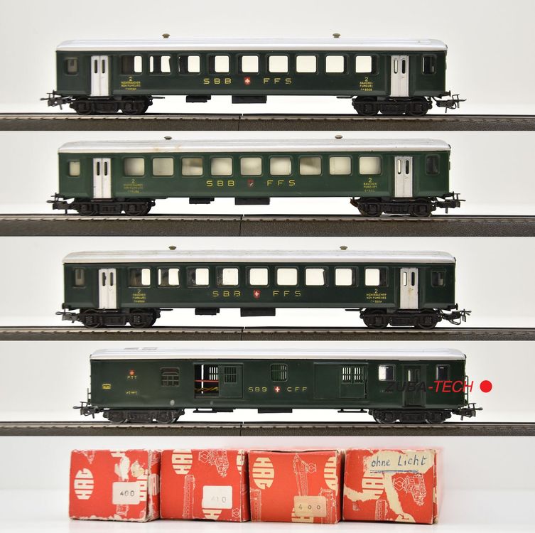 HAG 4x EW I/II Personenwagen der BLS H0 WS mit OVP | Kaufen auf Ricardo