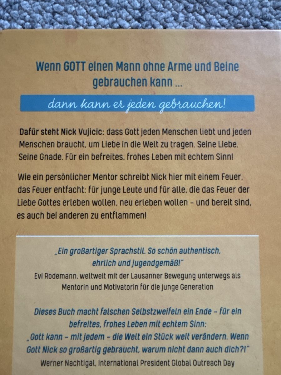 Nick Vujicic: Wenn Gott einen Mann ohne Biografie Brunne (Neu (gemäss ...