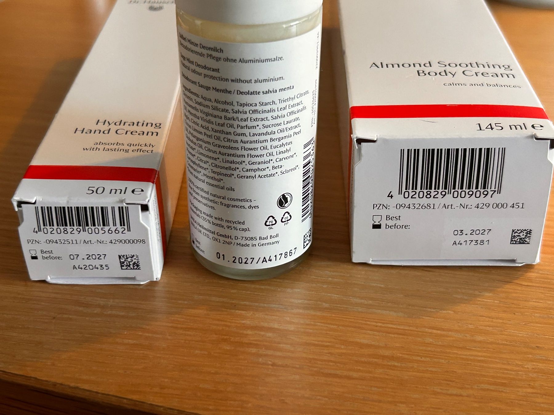 Dr. Hauschka Set Handcreme Deo Body Creme Neu OVP (Neu und ...