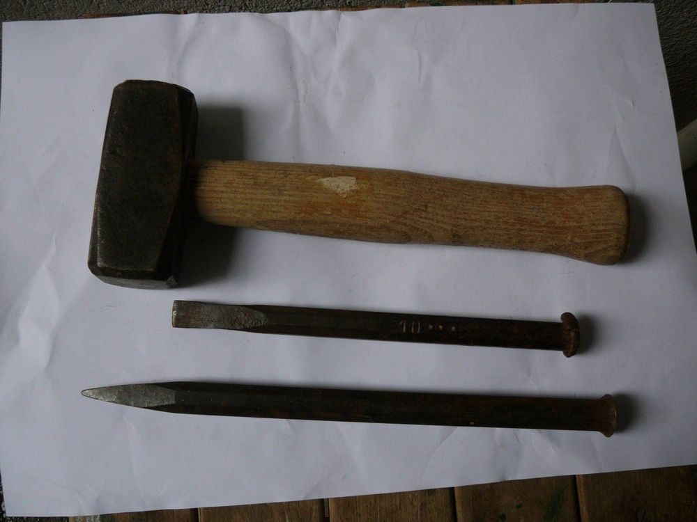 Hammer Hand-Fäustel +Spitz +Flacheisen | Kaufen auf Ricardo