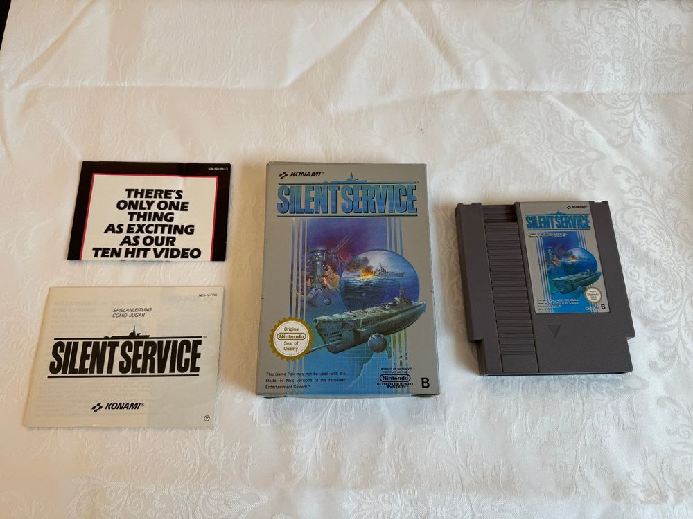 NES Silent Service Nintendo System NES Game inkl. OVP ab 1.- (Gebraucht ...