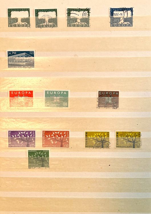 4 Albumseiten mit EUROPA Marken aus verschiedenen Ländern (Gebraucht) in Bern für CHF 1 – mit ...