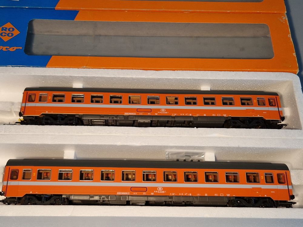 2 Roco, SNCB Eurofima Personenwagen, H0, DC, 2. Kl. OVP | Kaufen auf Ricardo