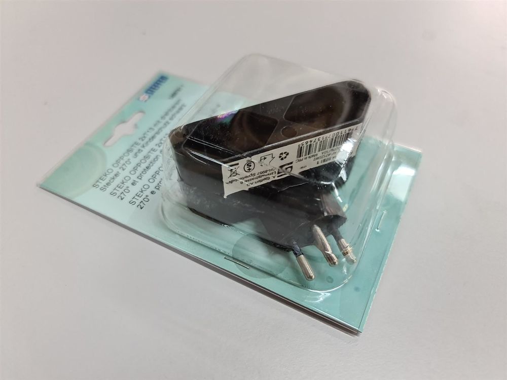 Steko Opposite 2xT13 drehbarer Stecker (Neu und originalverpackt) in ...